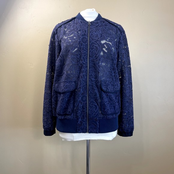 elevenses | Jackets & Coats | Elevenses Womens Size Med Blue Miranda ...